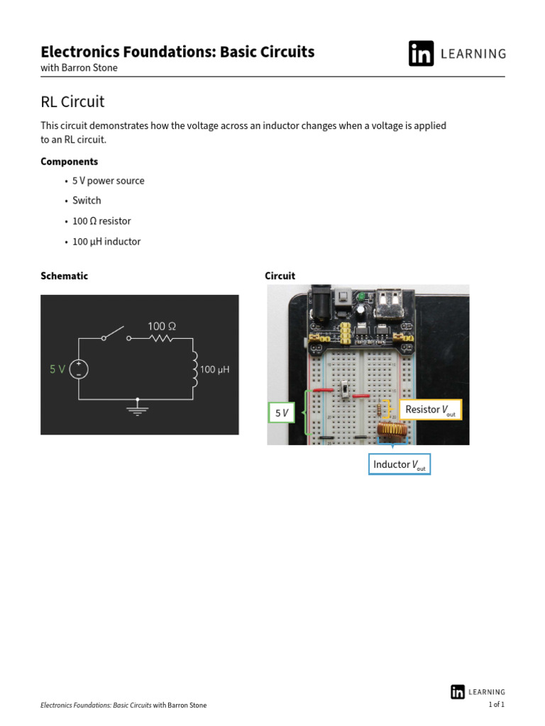 09 - 04 RL Circuit | PDF