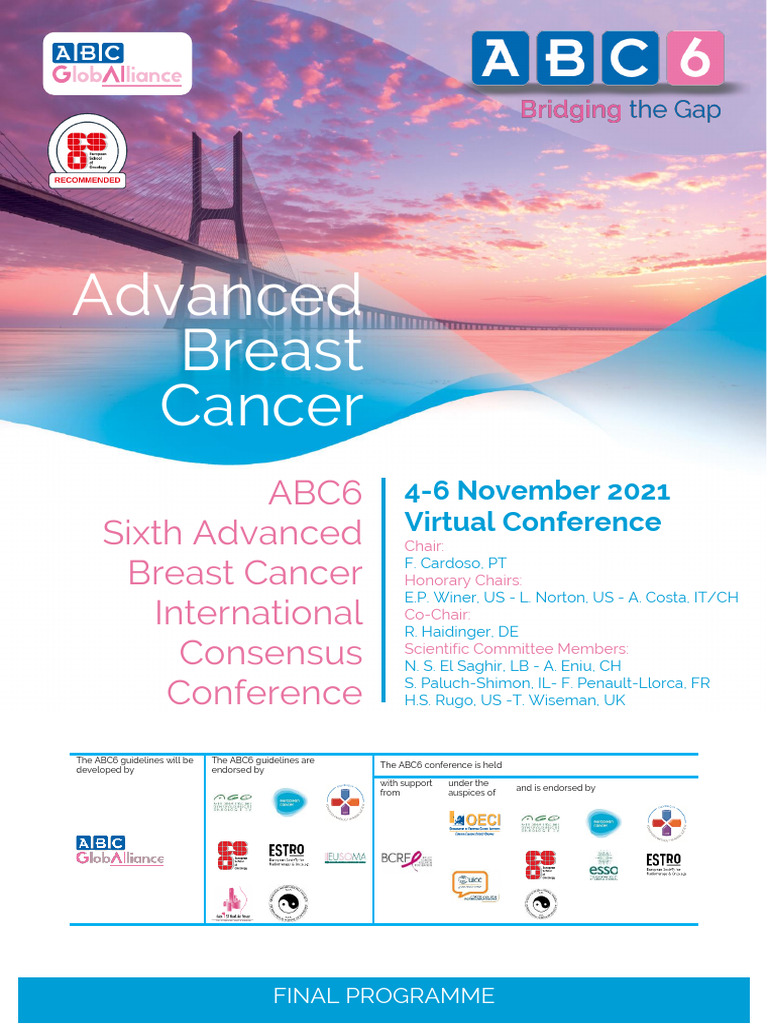 ABC6 Final Programme 27102021 | PDF | Cancer | Medical Specialties