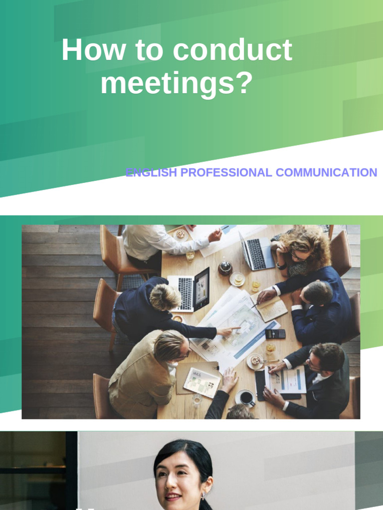 Effective Meeting Conduct Guidelines | PDF