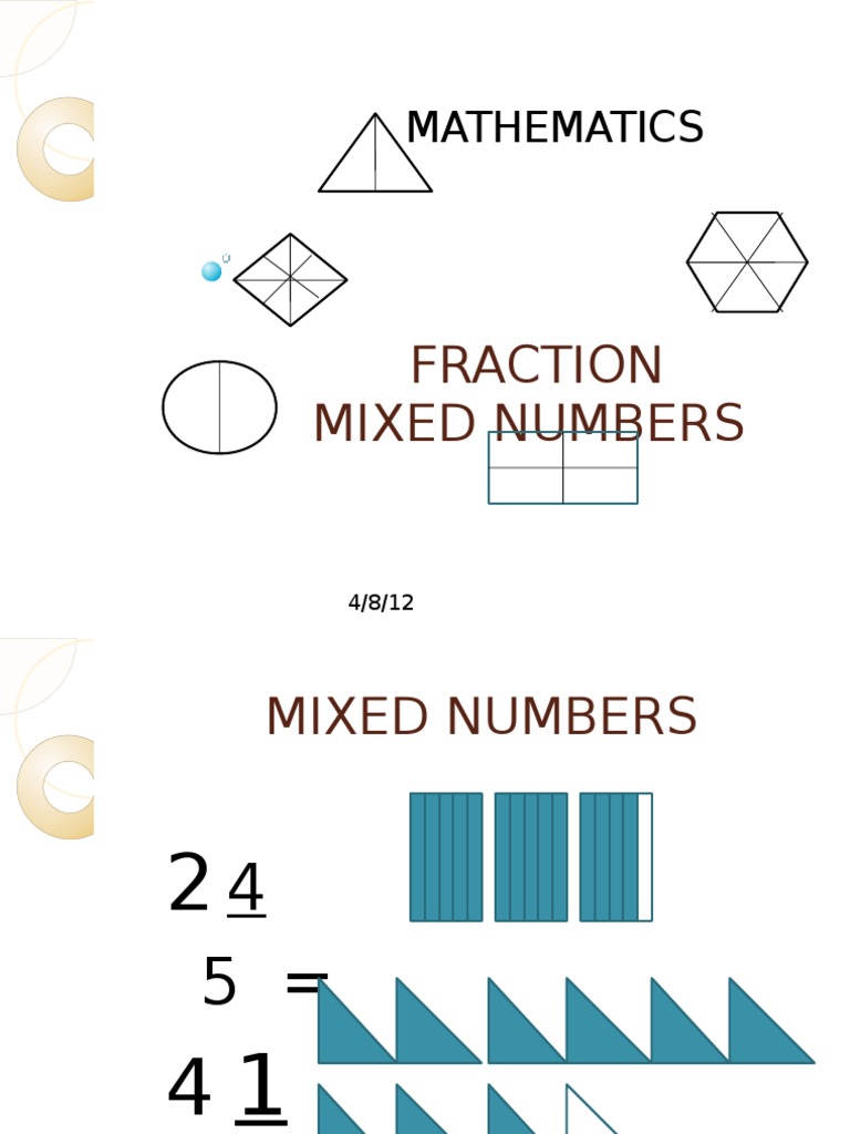 Understanding Mixed Numbers in Math | PDF | Teaching Methods & Materials