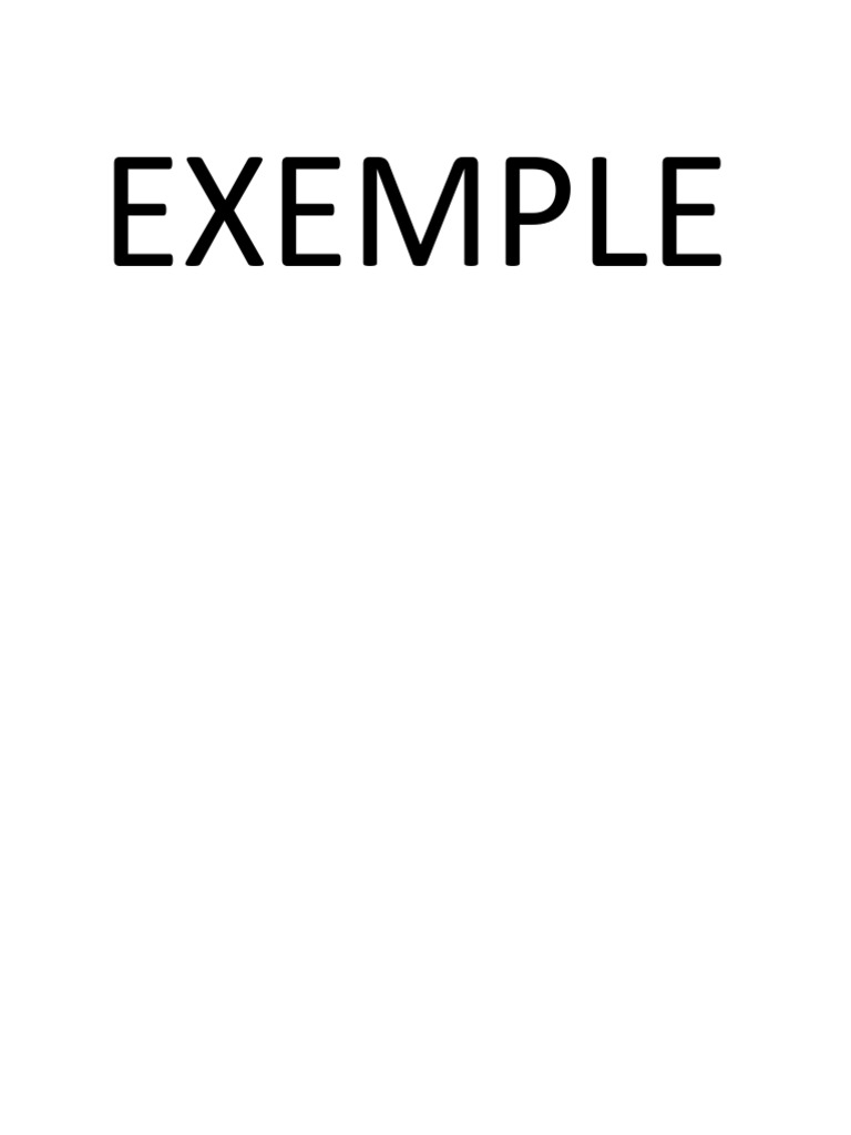 Exemple | PDF