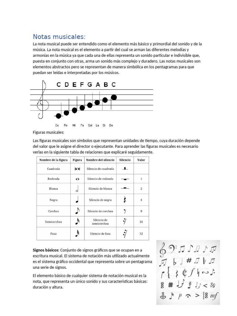 Notas Musicales | PDF