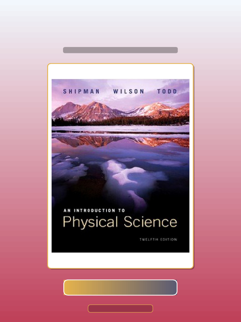 An Introduction To Physical Sciences 12th Edition Test Bank Available ...