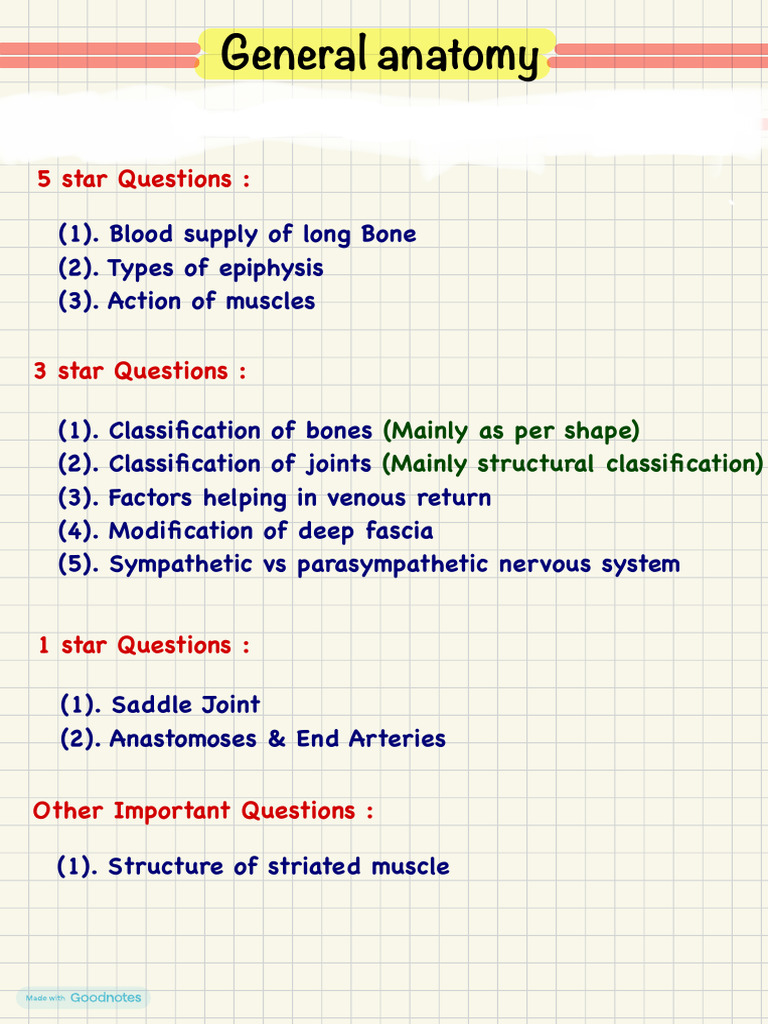 0) General Anatomy | PDF