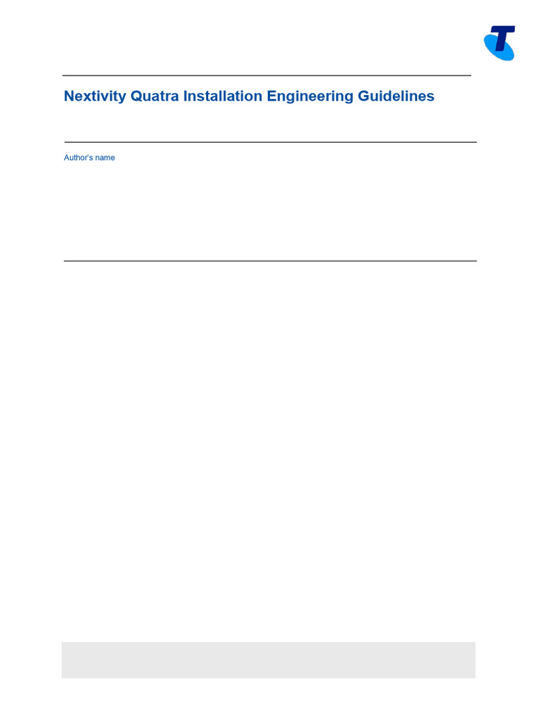 Nextivity Quatra Installation Guidelines | PDF | Antenna (Radio ...