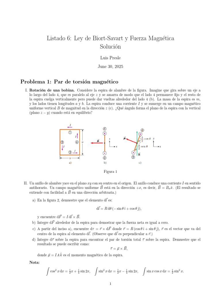 Ejercicios Resueltos de Electromagnetismo | PDF | Rotación | Campo ...