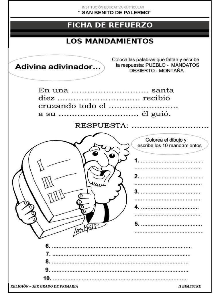 Mandamientos Refuerzos | PDF