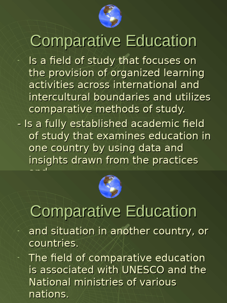 DAY 1 Comparative Edu Exploring Issues | PDF | Cognition | Behavioural Sciences