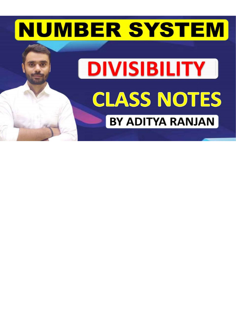Divisibility Ns | PDF
