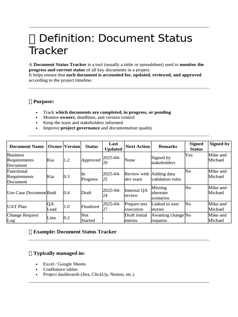 Documment Status Tracker | PDF | Computing | Information Technology