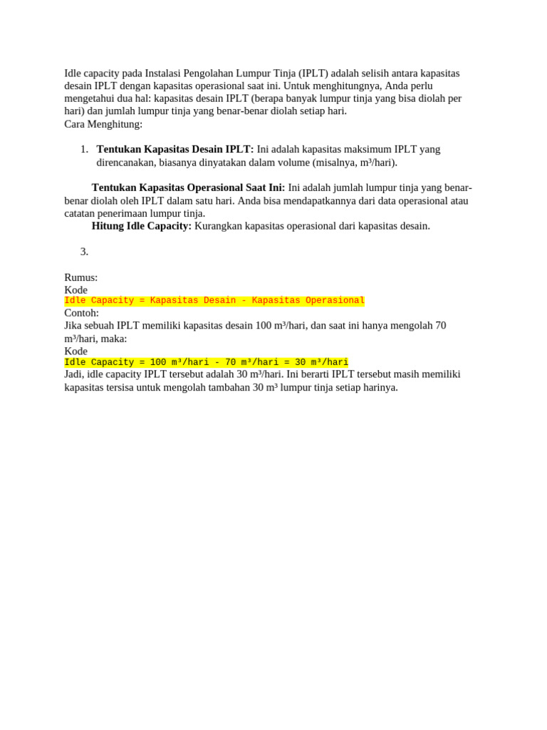 Idle Capacity | PDF