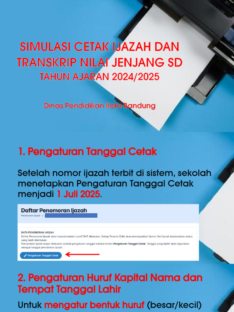 Simulasi Cetak Ijazah Dan Transkrip | PDF