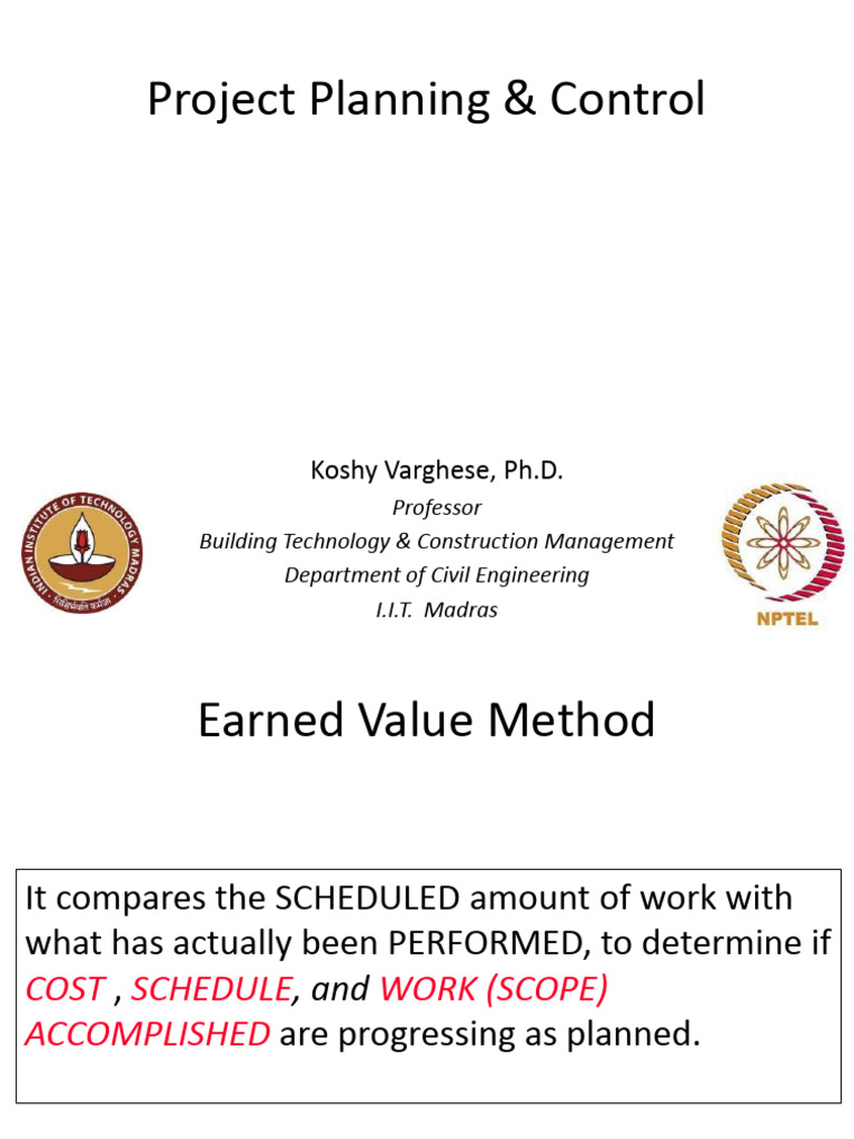 Basic Earned Value Management Concepts | PDF | Analysis