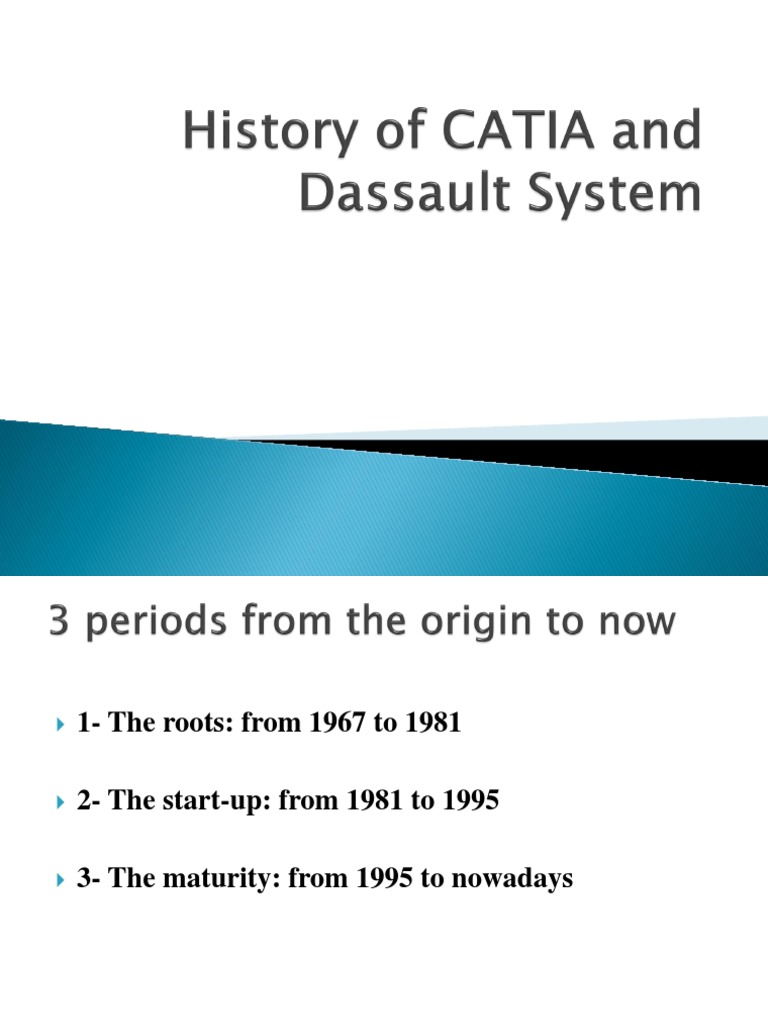 History of CATIA and Dassault System | PDF | Computer Aided Design | Computing