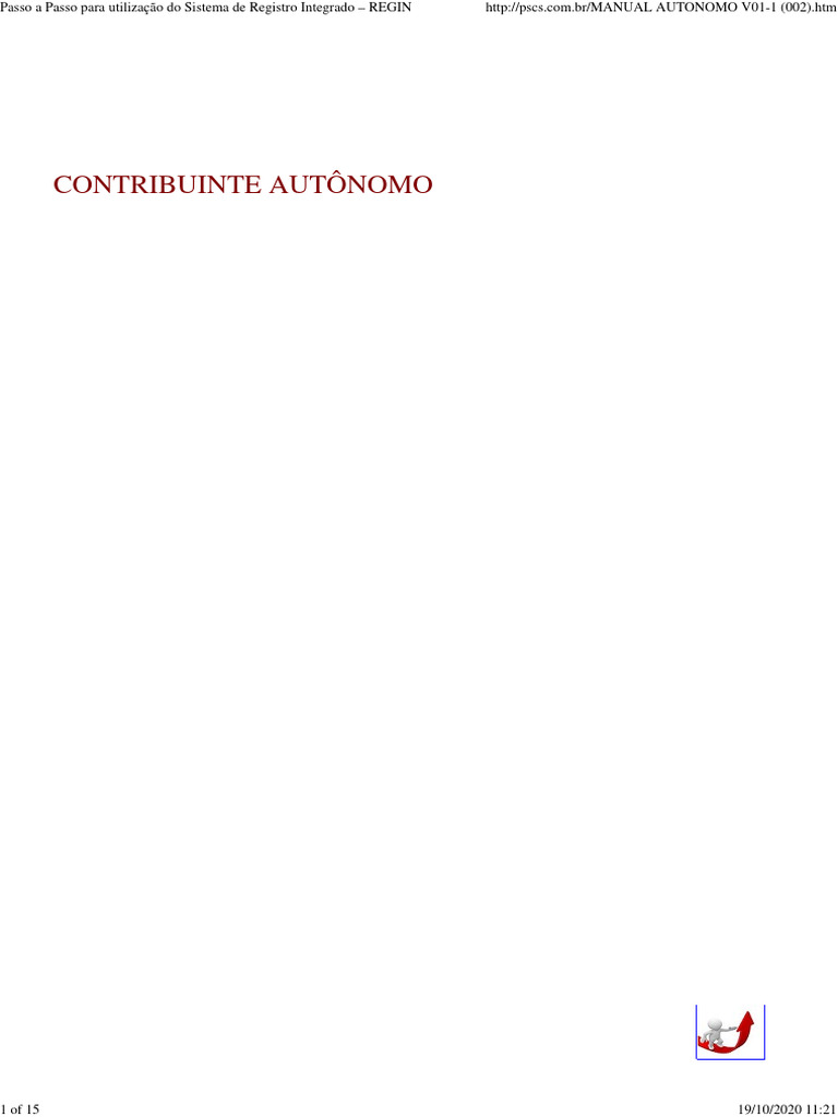 Passo A Passo para Autonomo - Regin | PDF | Autônomos | Microempresas e Empreendedores
