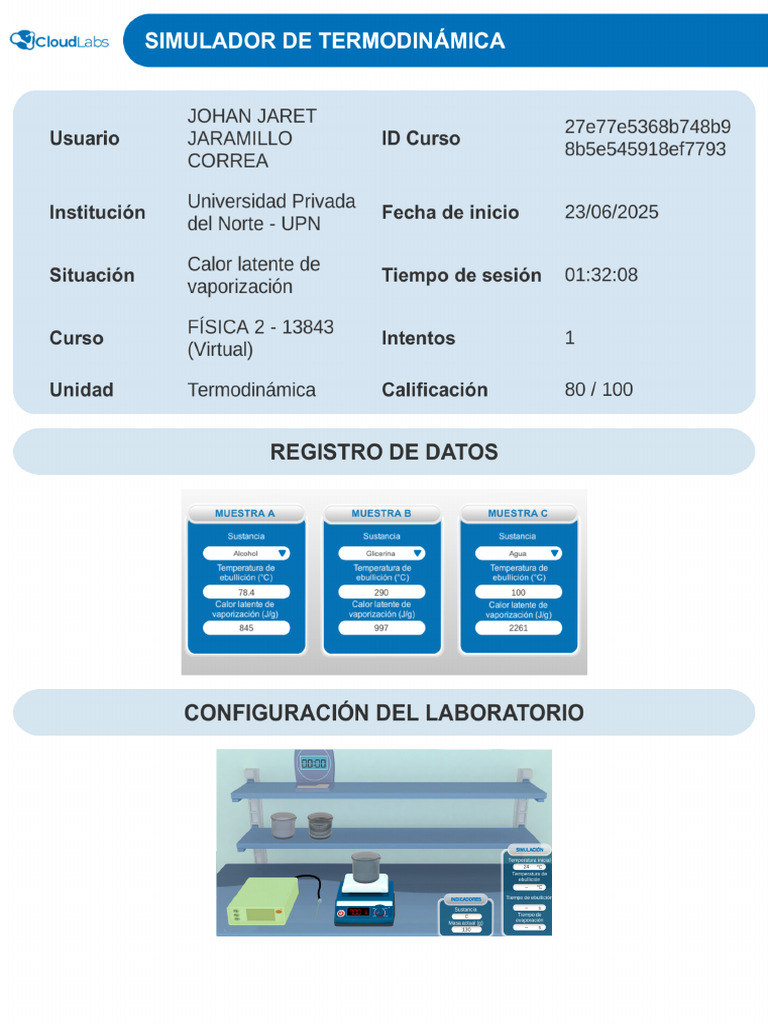 Calor Latente de Vaporización | PDF