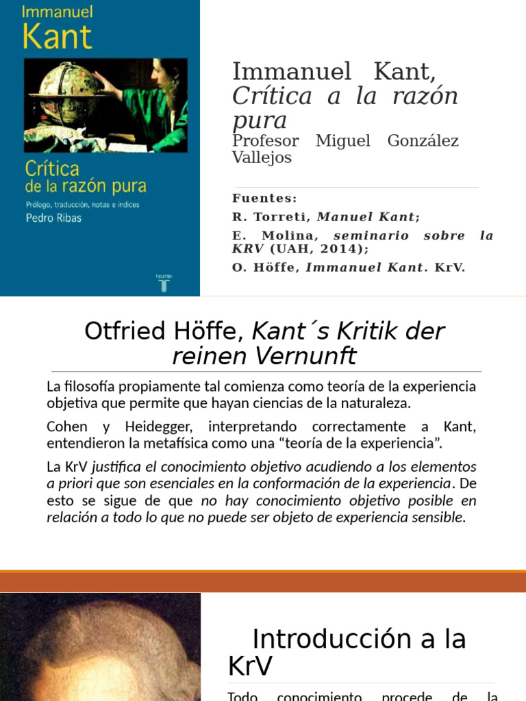 Kant KRV 2025 | PDF | A priori y a posteriori | Immanuel Kant