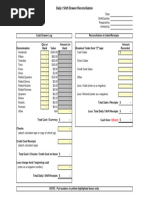 PC Ex 04 Daily Takings Sheet | PDF | Float (Money Supply) | Money