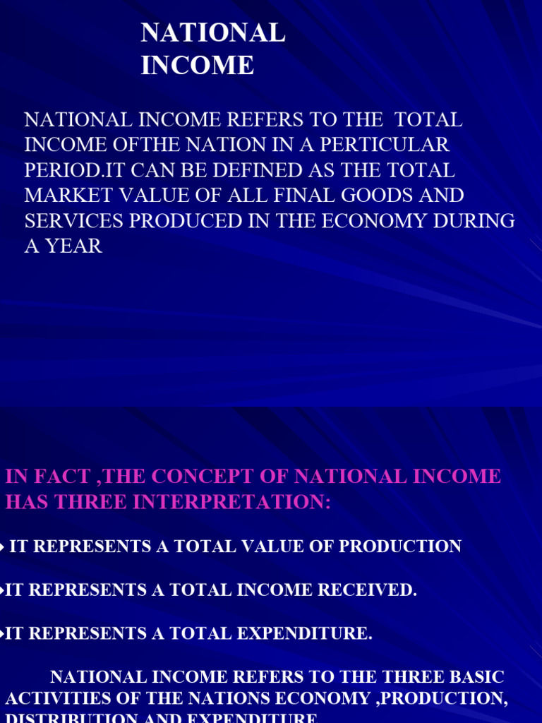 National Income | PDF | Measures Of National Income And Output | Income
