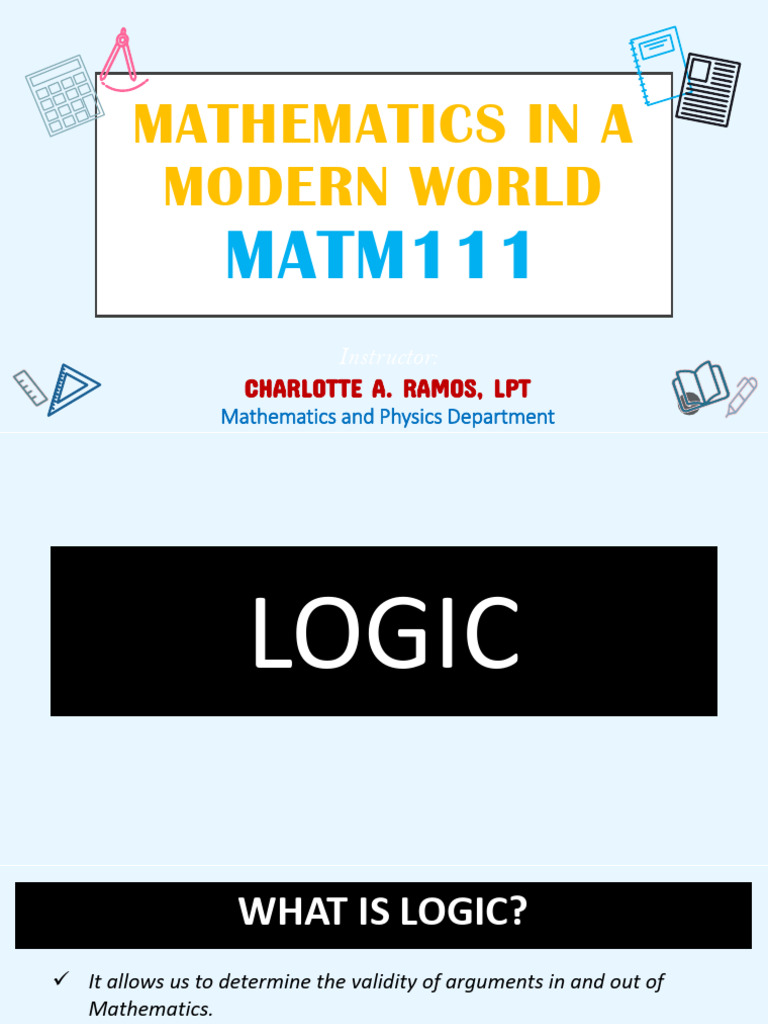LECTURE 3 - Logic (Discussion) | PDF | If And Only If | Logic