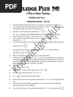 Class 10 Maths Polynomials PYQs | PDF