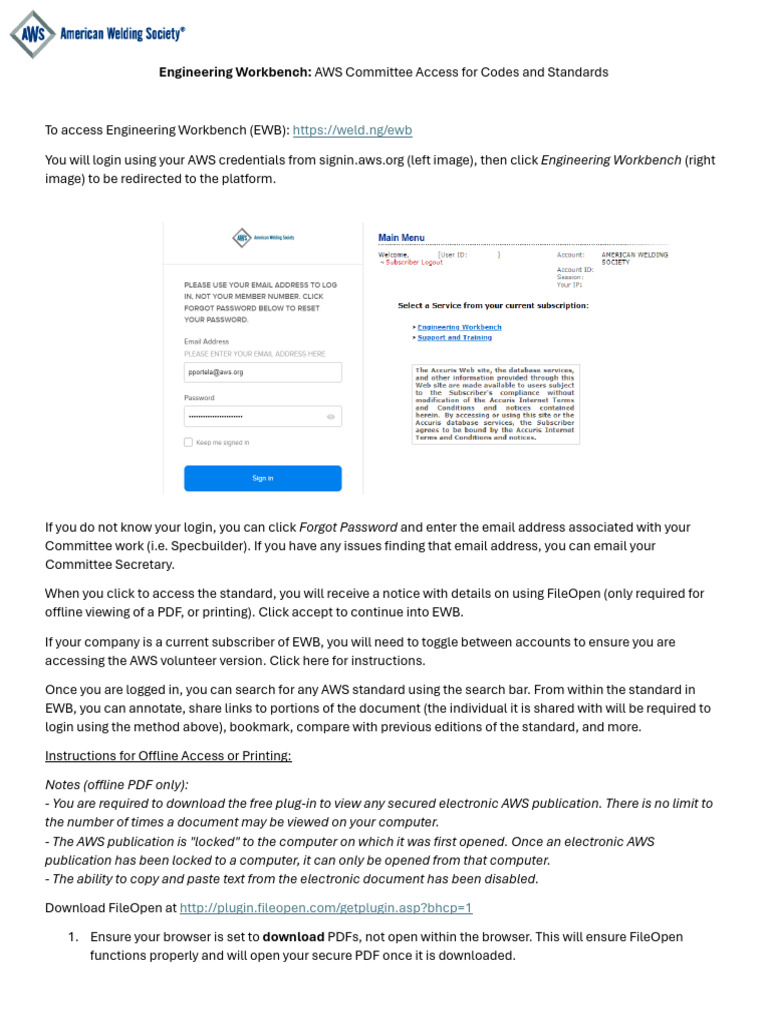 Accessing Engineering Workbench Guide | PDF | Login | Cyberspace