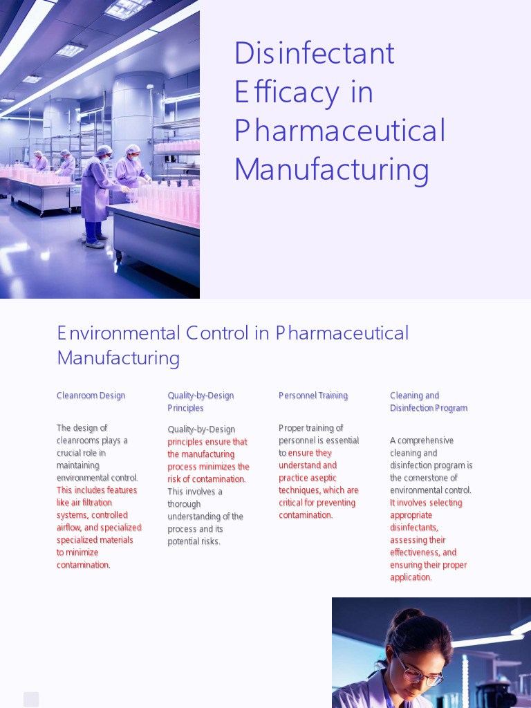 Lecture 10. Cleanroom Disinfectants Standards and Validation | PDF ...