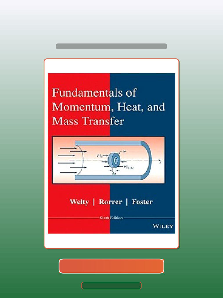 Fundamentals of Momentum Heat and Mass Transfer 6th Edition Test Bank ...