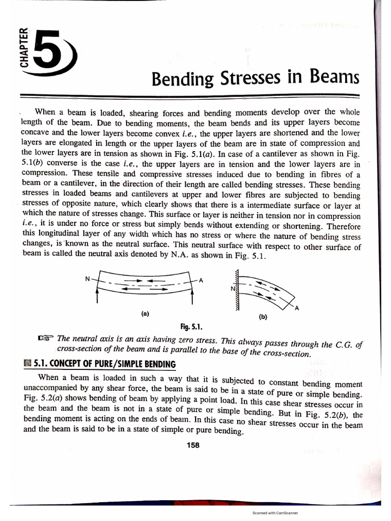 Unit 3 - Bending Stresses in Beams | PDF