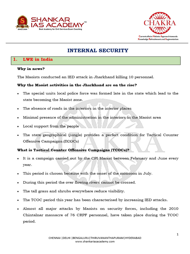 Chakra - Internal Security | PDF