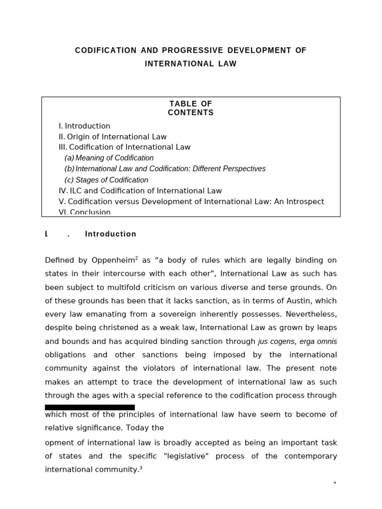 Codificationa ND Development Law Int. | PDF | International Law | Codification (Law)