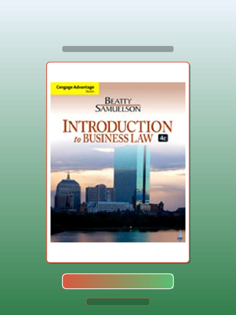 Introduction To Business Law 4th Edition Beatty Ebook and TestBank ...
