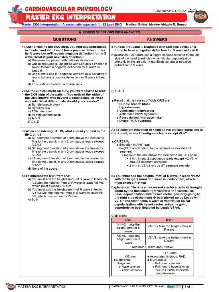 EKGs (1) Atf | PDF | Electrocardiography | Electrophysiology