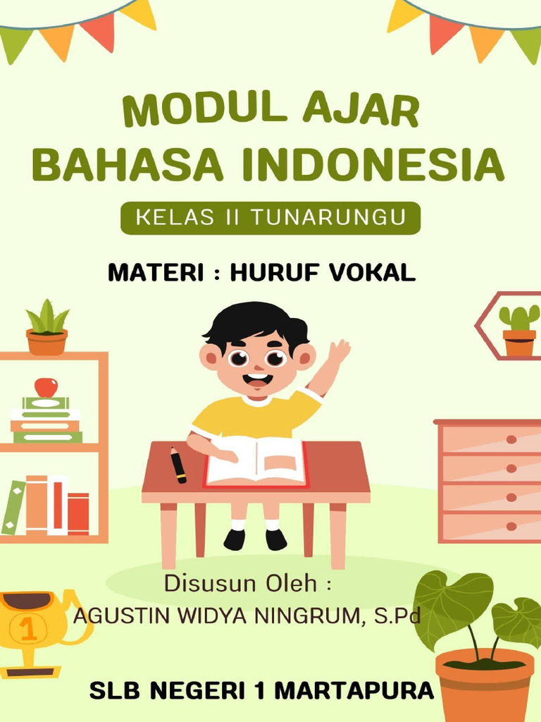 Modul Ajar Huruf Vokal Tunarungu SDLB | PDF