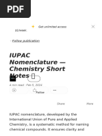 IUPAC Nomenclature Guide for Class 11 | PDF