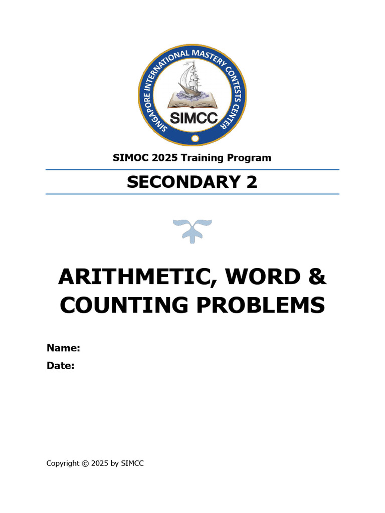 Sec 2 SIMOC Day 1 | PDF