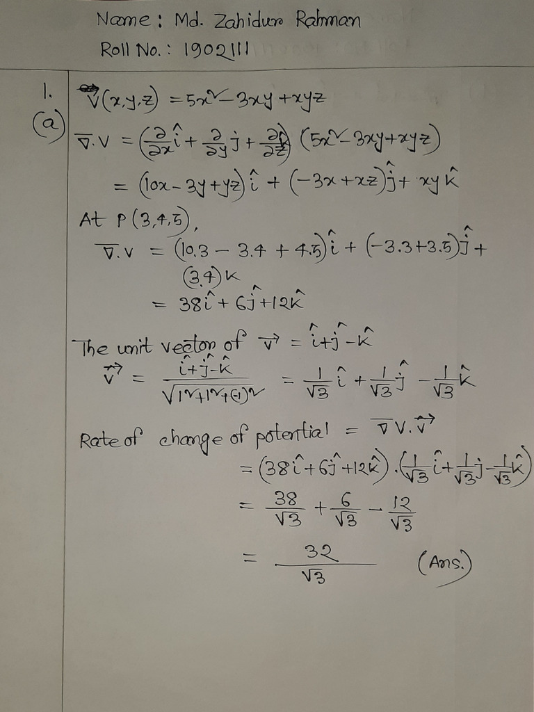 Math-125 MD Zahidur Rahman | PDF