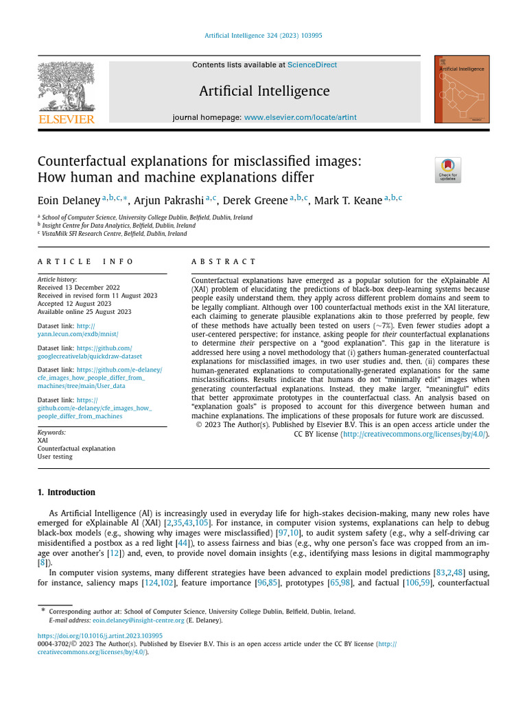 Counterfactual Explanation XAI For Missclassified Images | PDF | Artificial Intelligence ...