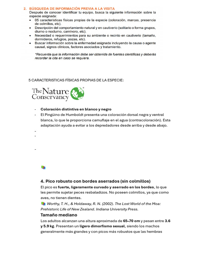 5 Caracteristicas Físicas Propias de La Especie | PDF