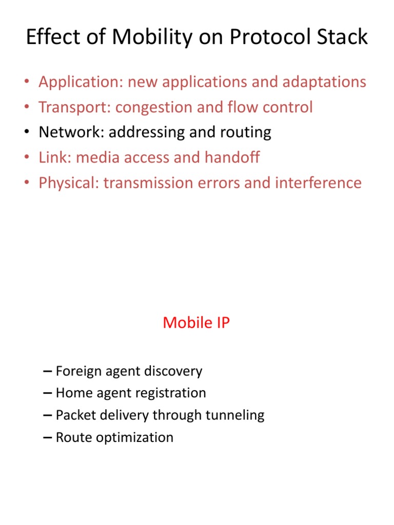 Mobile IP Route Optimization Techniques | PDF | Network Packet ...