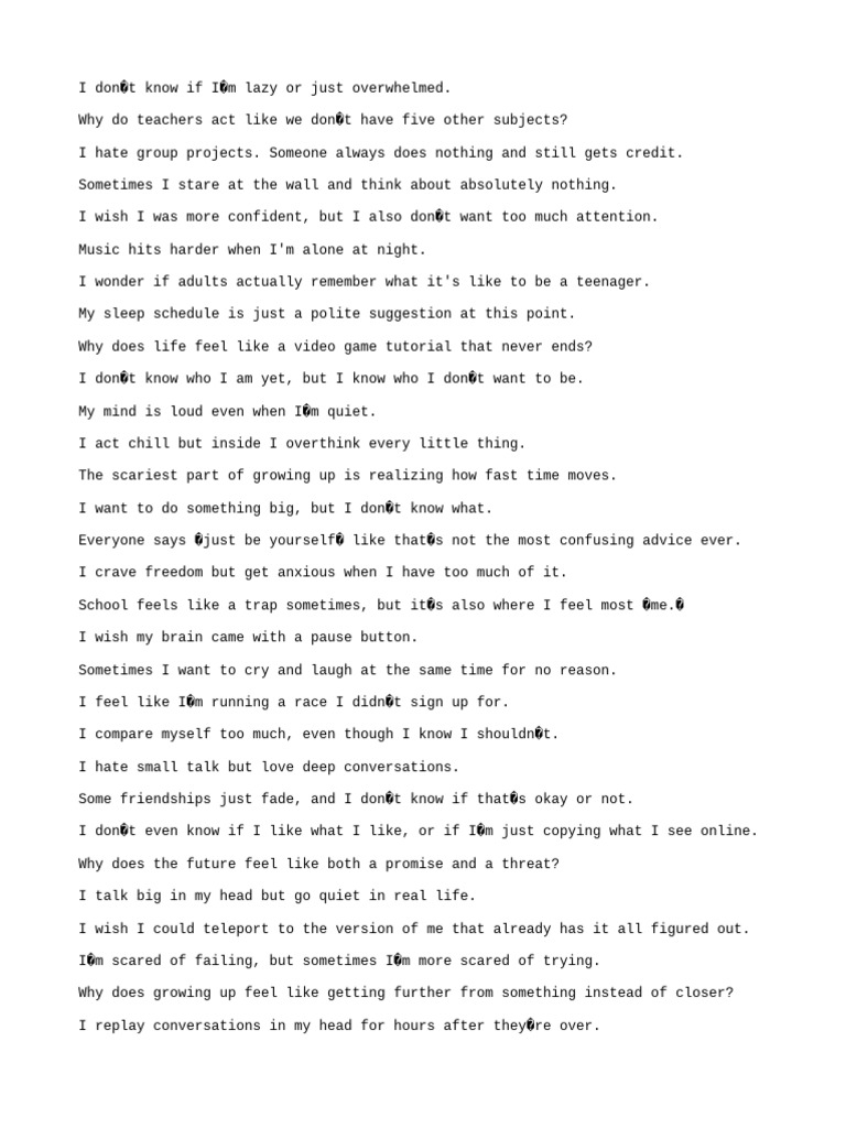 THoughts | PDF