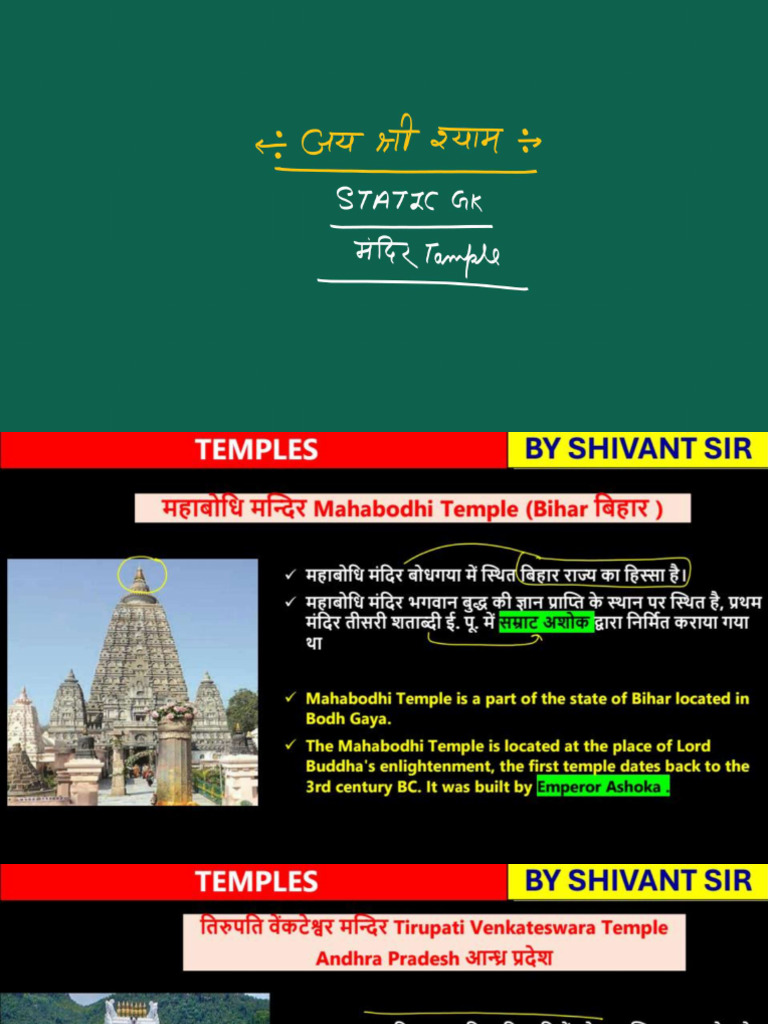 Famous Temples | PDF