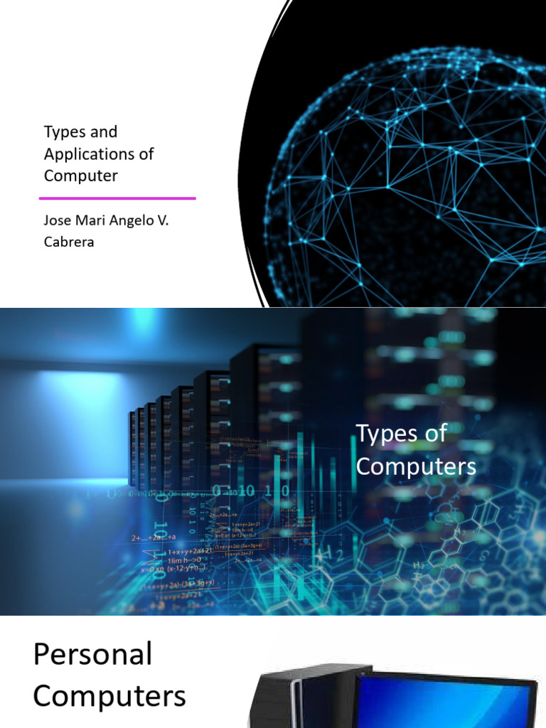 Types and Applications of Computer | PDF | Supercomputer | Banks