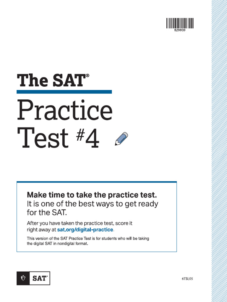 Sat Practice Test 4 Digital | PDF