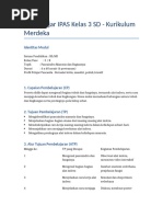 Modul Ajar Ipas Kelas 3 Materi Panca Indra | PDF