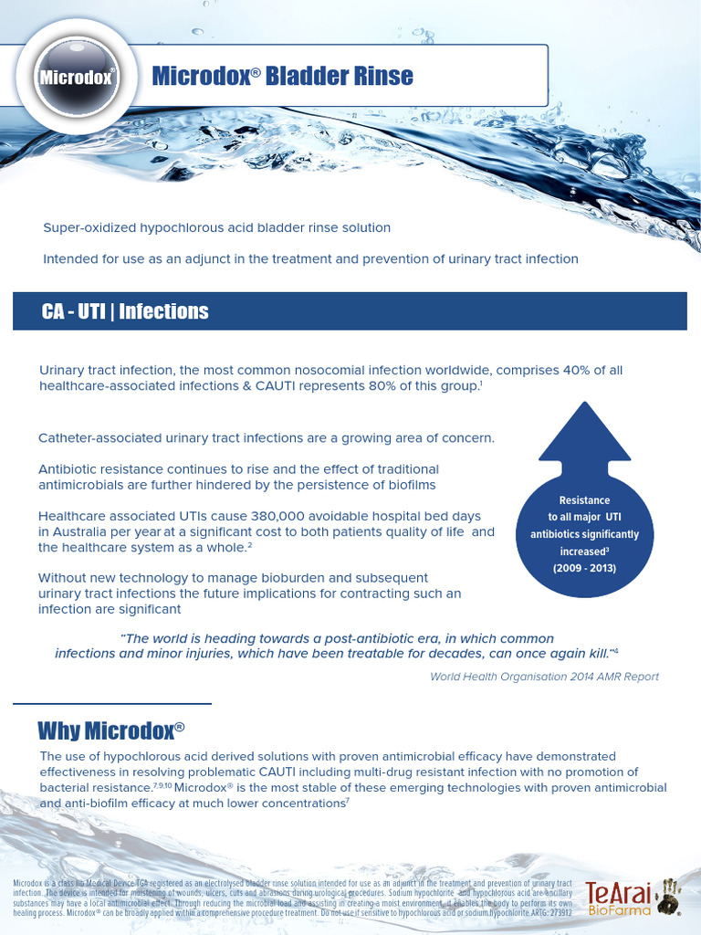 Microdox Overview 2018 A4 | PDF | Urinary Tract Infection | Biofilm