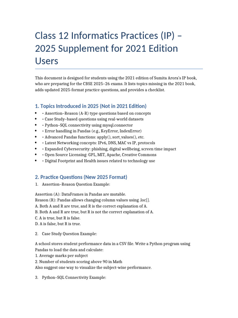 IP 2025 Supplement For 2021 Edition | PDF