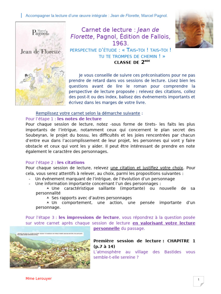 Lecture guidée de Jean de Florette | PDF | Cinéma de France | Films ...
