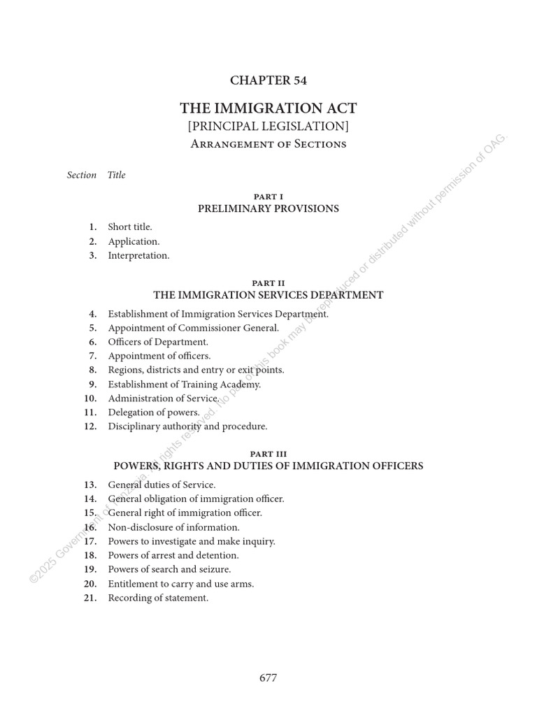 Tanzania Immigration Act Overview | PDF | Passport | Justice