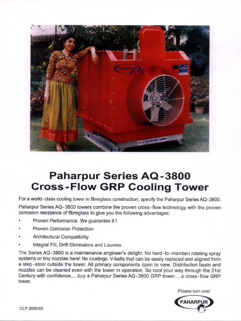 Paharpur Aq 3800 Series Water Cooling Towers | PDF